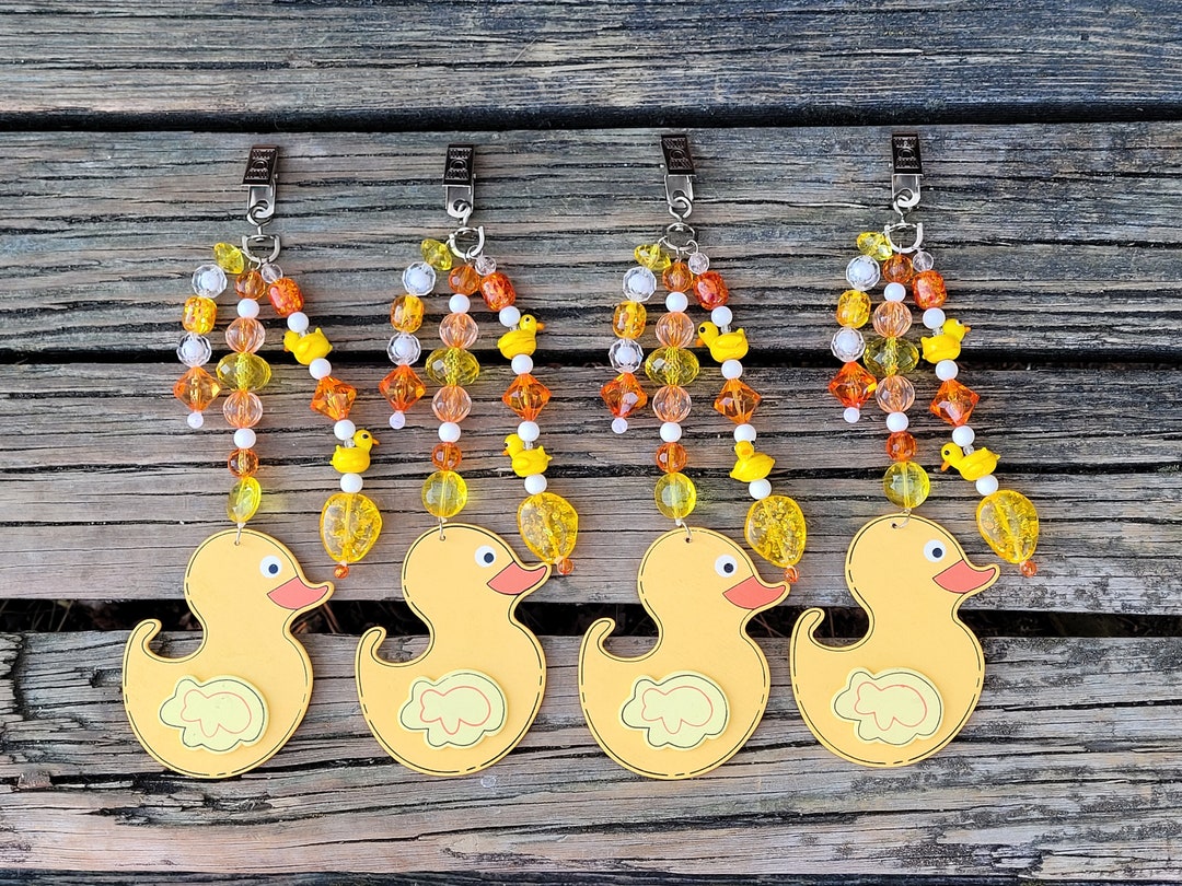 Rubber Duck Tablecloth Weights, Set of 4, Drapery Dangles, Party ...