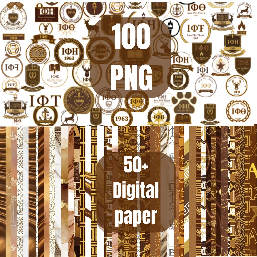 Iota Phi Theta Digital Paper and Clipart Bundle | Divine Nine ...