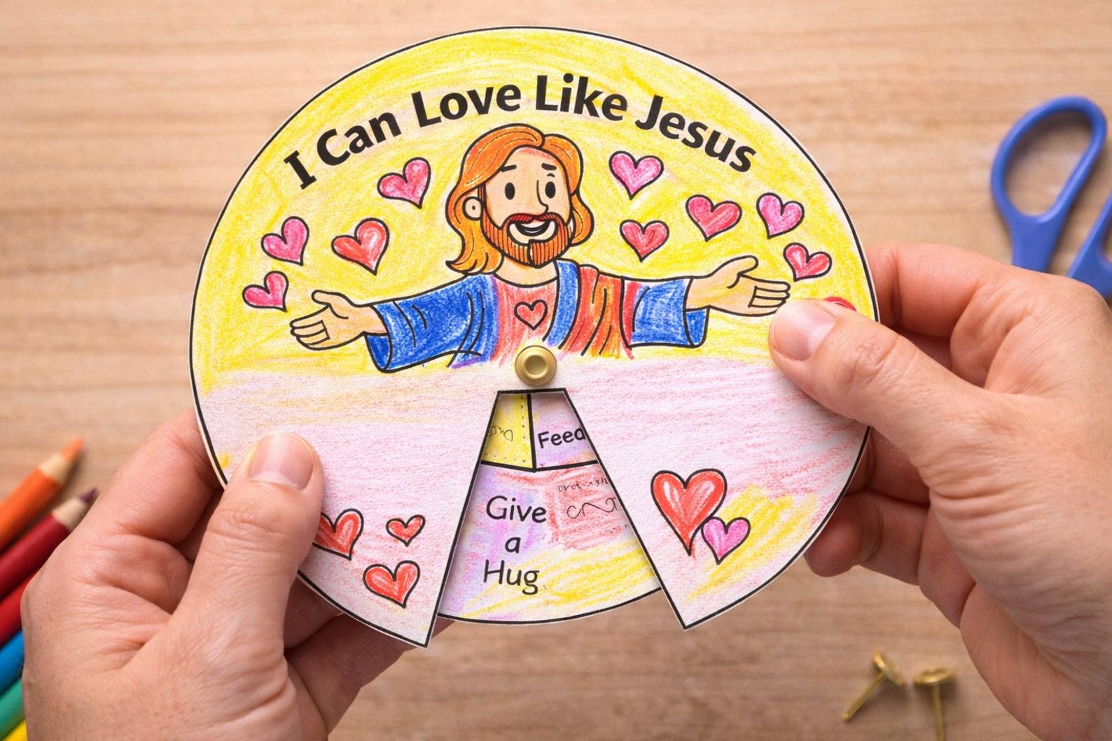 I Can Love Like Jesus – Printable Activity Wheel - Etsy