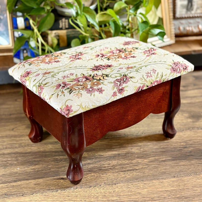 Storage Footstool Wood - Etsy