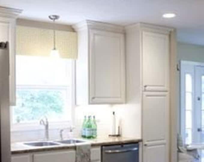 Custom Kitchen Window Cornice, Pelmet, Valence You Choose Fabric - Etsy