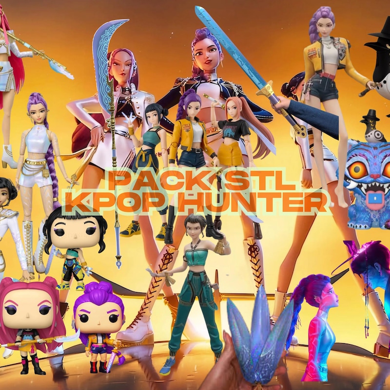 Kpop Demon Hunter 3d Print Files - Etsy