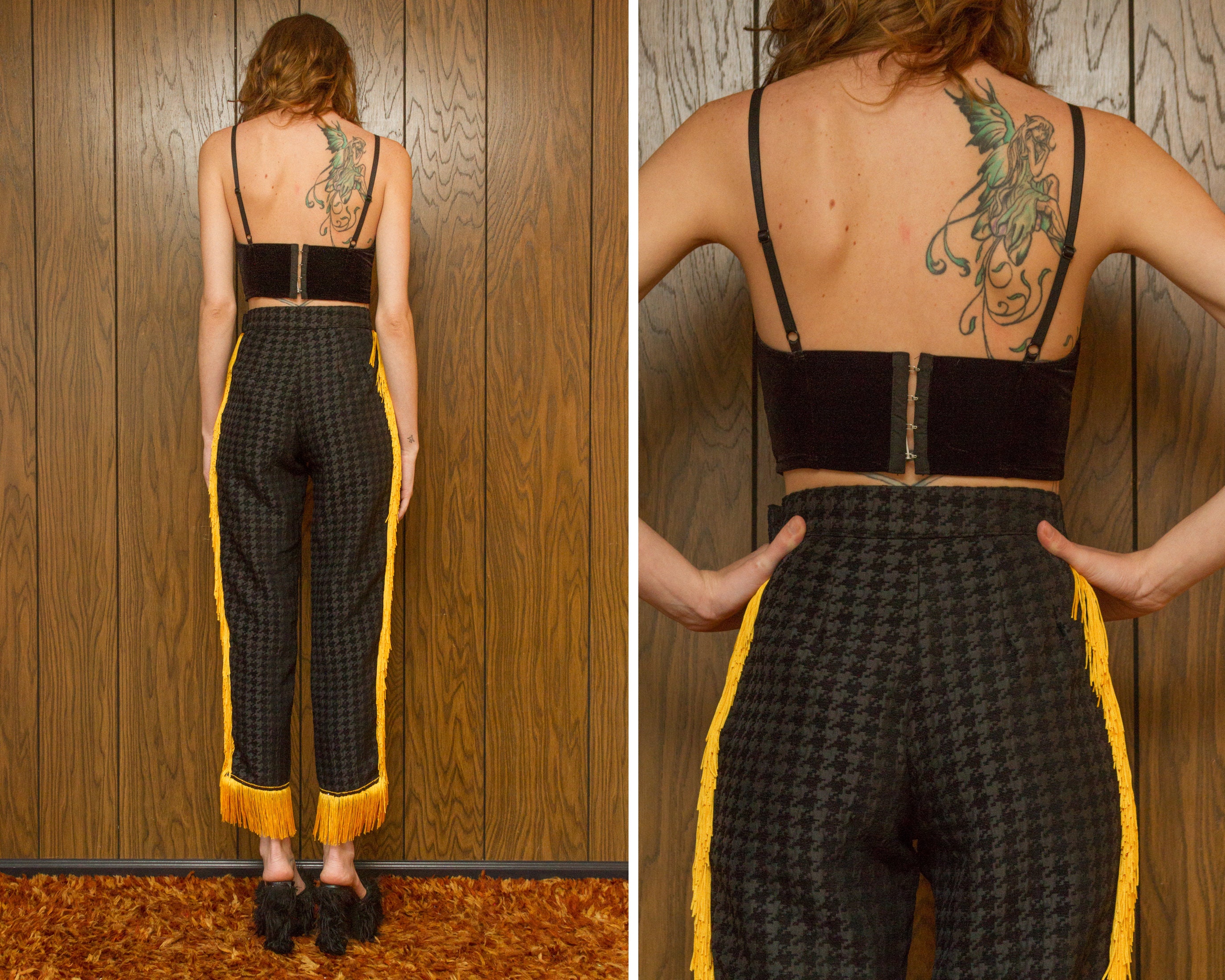 Sexy Bus Driver Costume Black Velvet Embroidered Yellow Chenille B ...