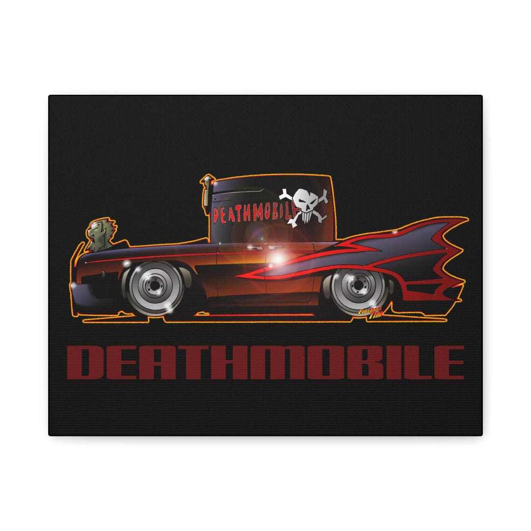 ANIMAL HOUSE DEATHMOBILE Fireball Art Canvas Wall Print - Etsy