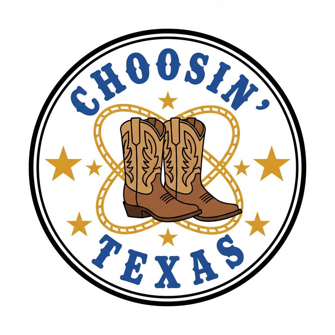 Choosin' Texas Embroidery Design | Rope Hat Script Pattern | Western ...