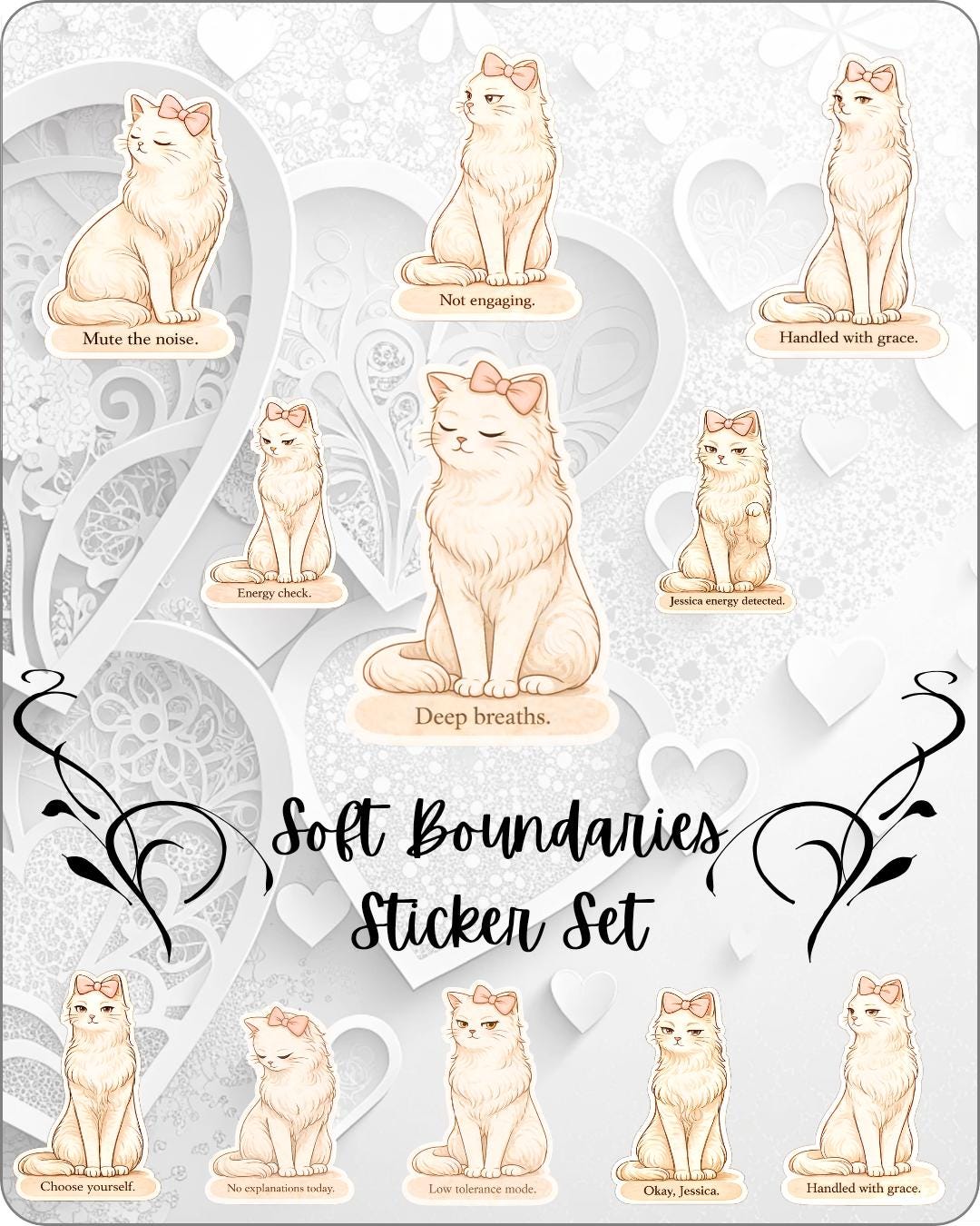 Soft Boundary Sticker Set - Etsy