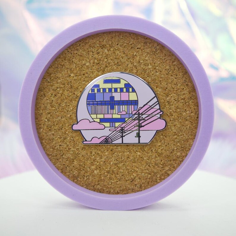 Power Lines Vaporwave Enamel Pin - Etsy