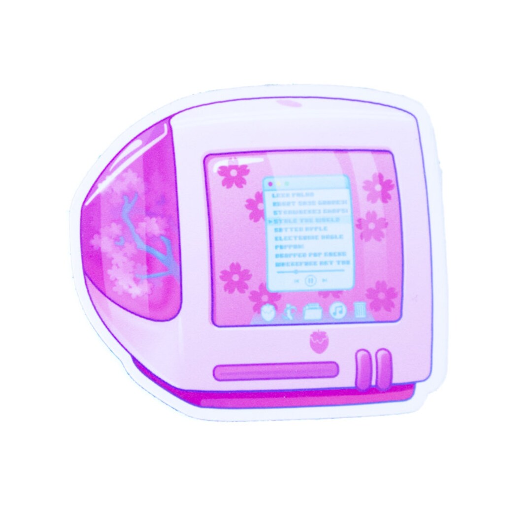Sakura "iberry" Y2K Computer-inspired Fridge Magnet | Kawaii Nostalgic ...