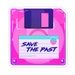 Pink Floppy Disk save the Past Vinyl Sticker Vaporwave Glitchy ...