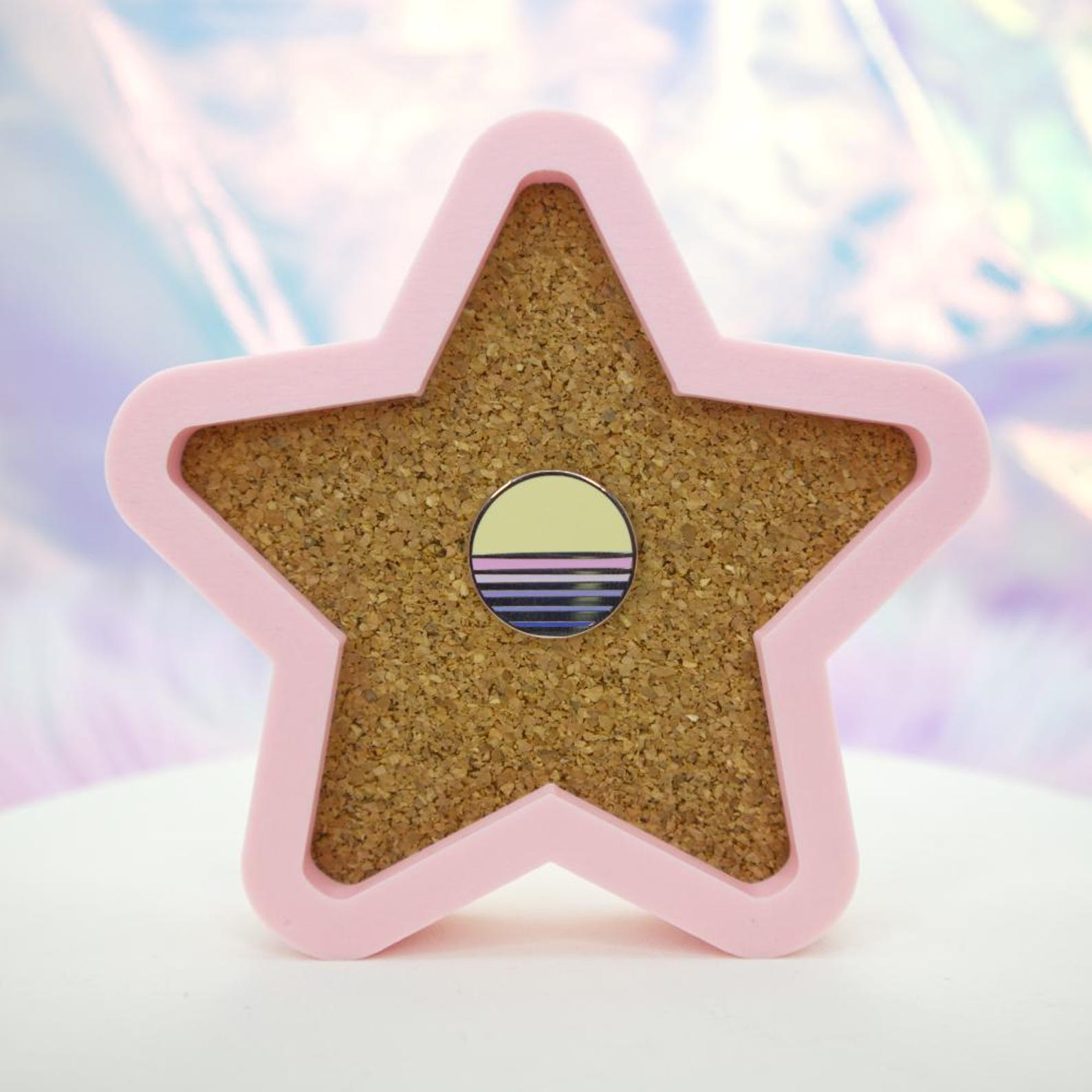 Gradient Vaporwave Sun Enamel Pin - Etsy