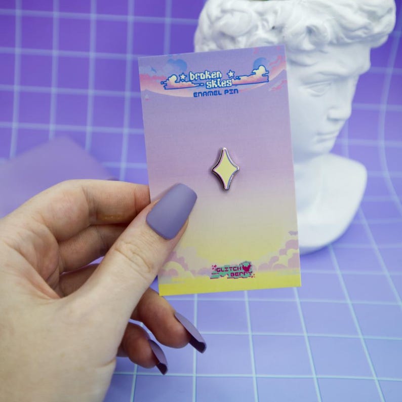 Mini Twinkle Vaporwave Filler Enamel Pin - Etsy