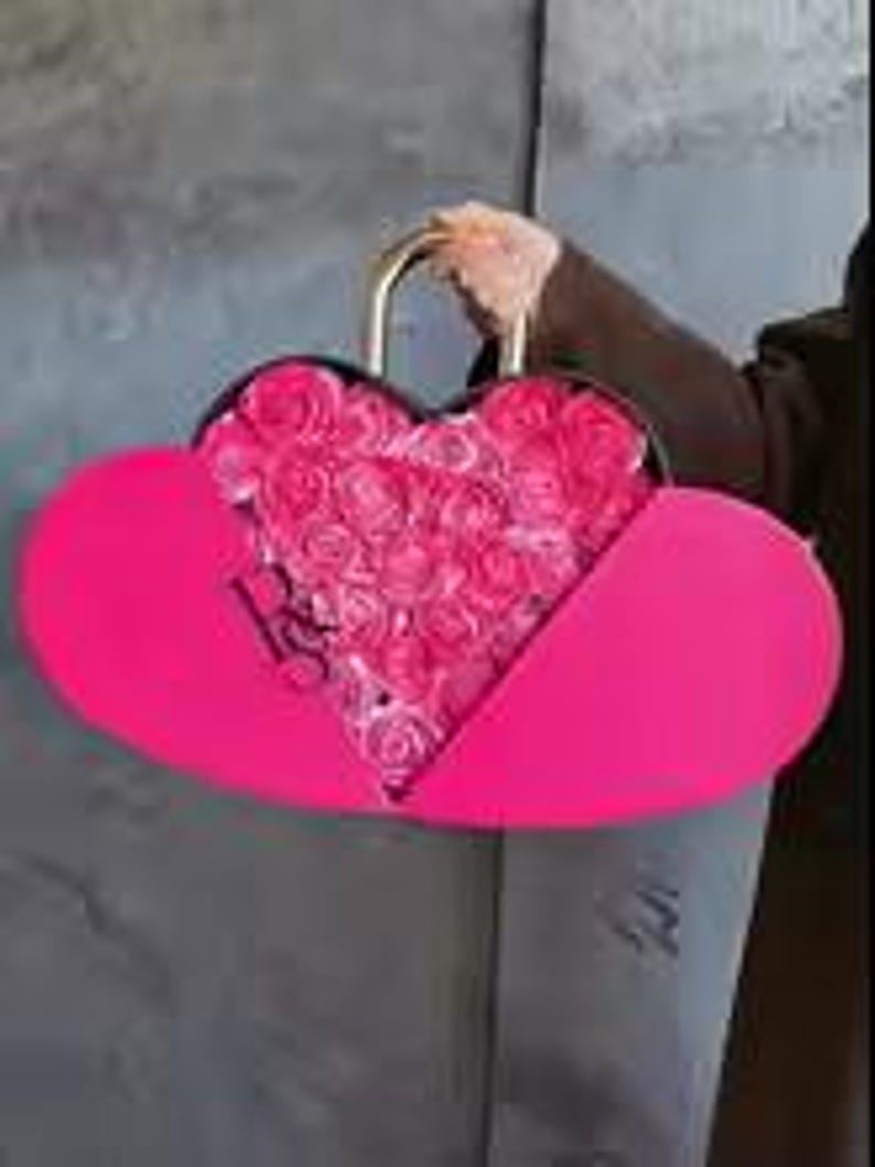 Eternal Roses in Heart Box, Natural Preserved Flowers - Etsy Ireland