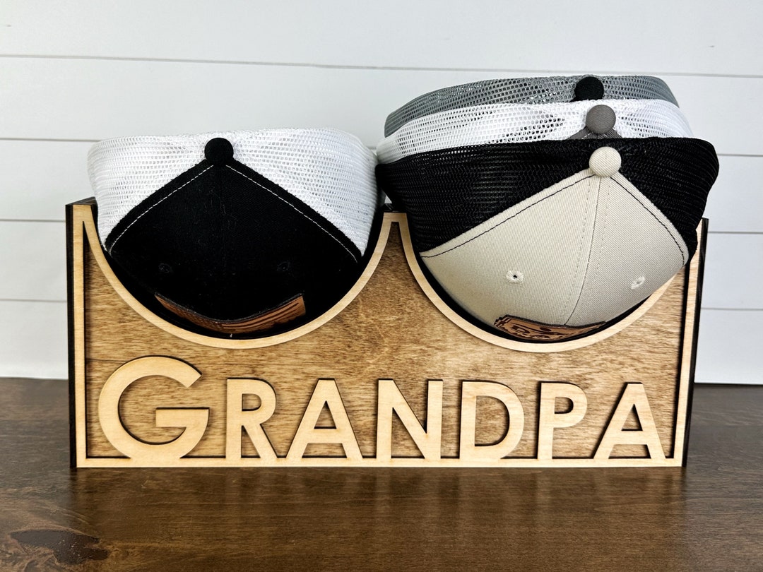 Wooden Hat Holder, Personalized Hat Rack Organizer - Etsy
