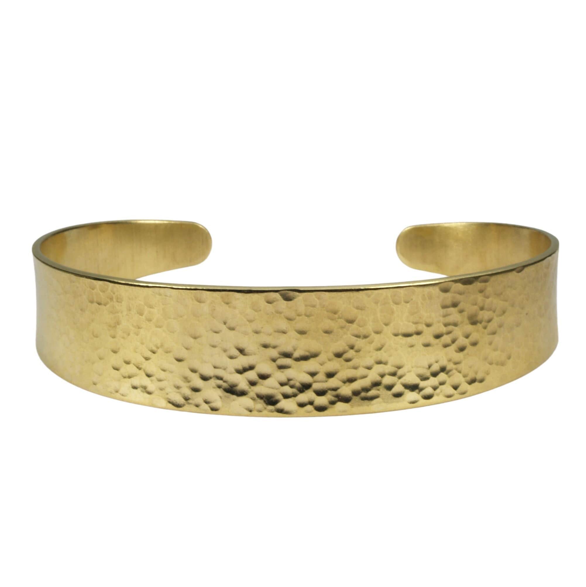 Hammered Gold Brass Cuff Bracelet: Textured Bangle - Etsy