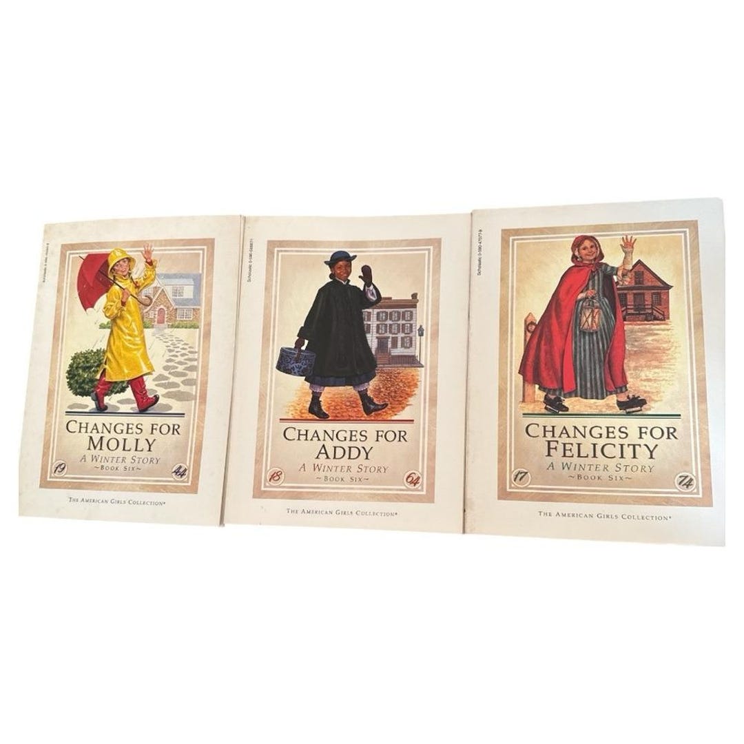 American Girl Collection Books Set (3) Felicity, Molly, Addy Book Six ...