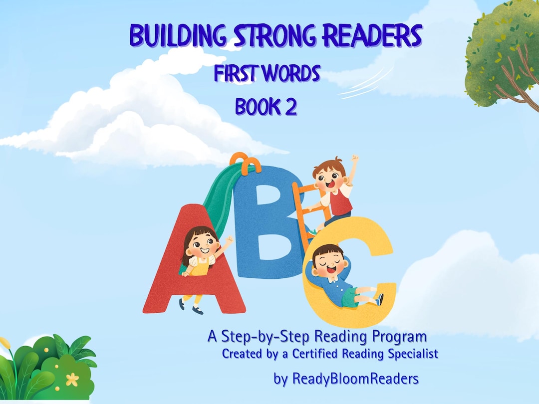Building Strong Readers: Book 2- Learn to Read First Words - Etsy
