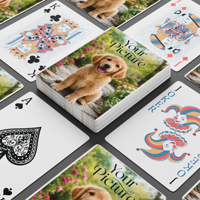 Custom Photo Poker Playing Cards | Personalized Family Photo Deck, The ...