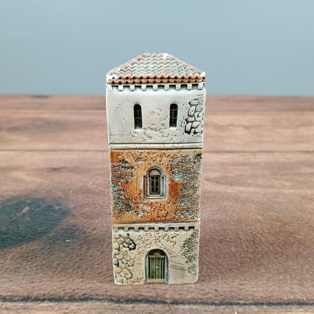 Gault Miniature Medieval Tower Building Architectural Model Statue Home ...