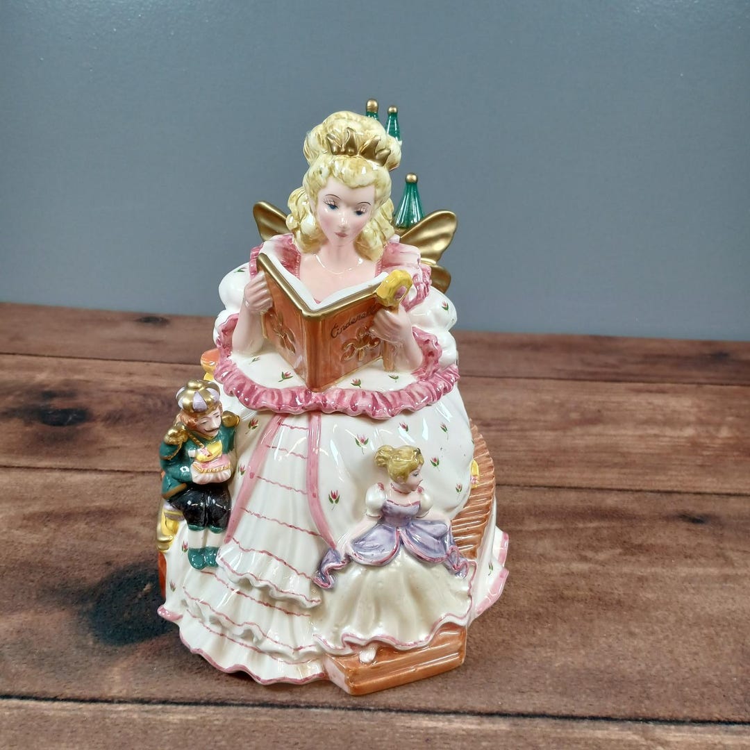 Fitz and Floyd Fairy Tale Castle Cookie Jar 1995 Cinderella Princess ...