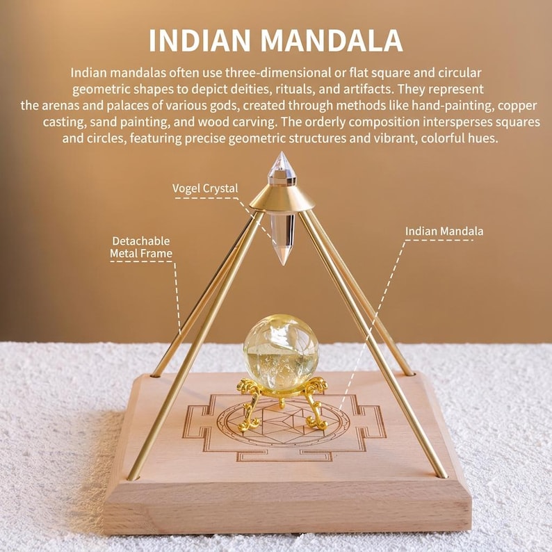 Flower of Life Crystal Pyramid Energy Generator | Vogel Crystal, Sacred ...