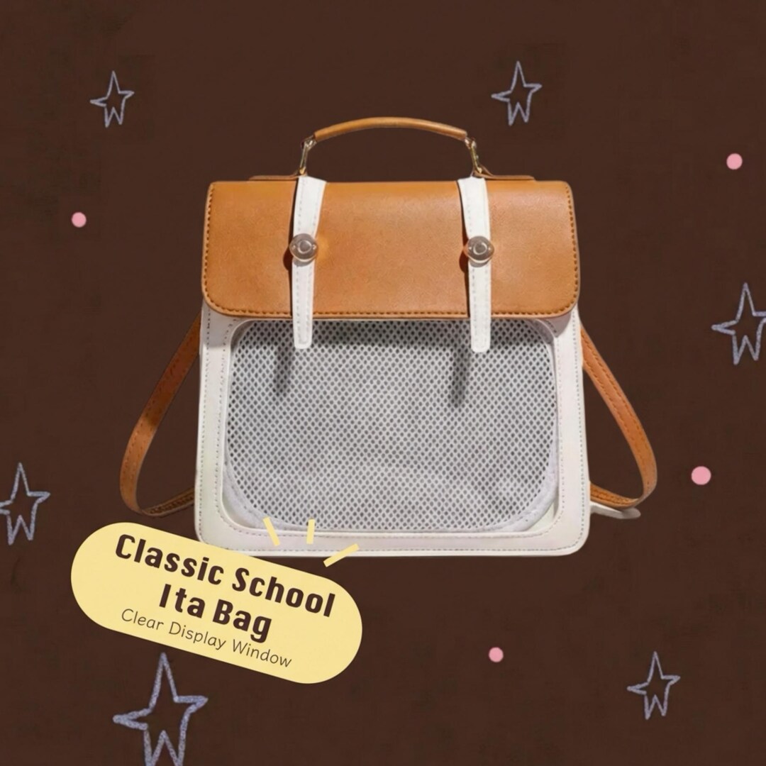 Ita Bag Backpack, Clear Window Display, Convertible Shoulder Bag - Etsy