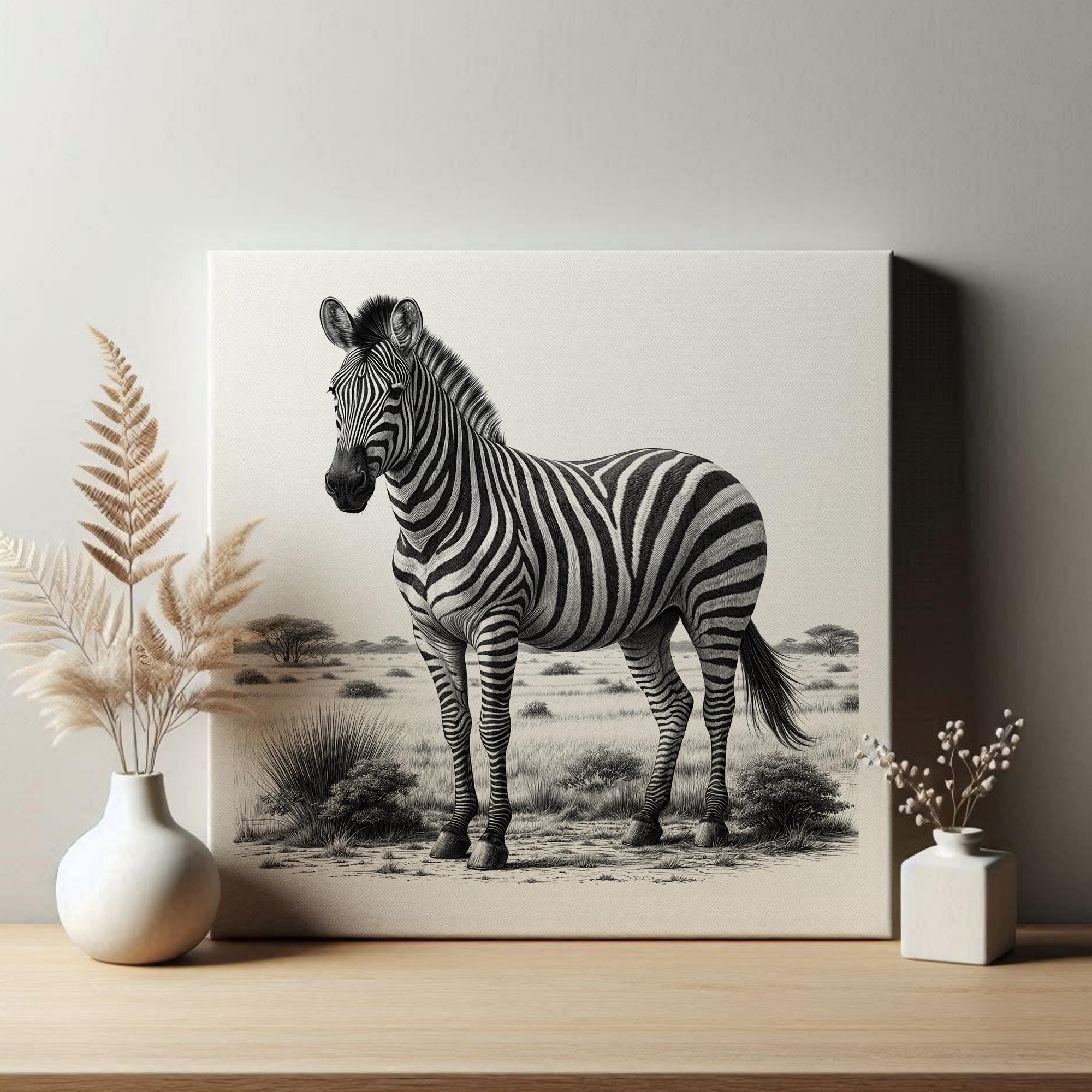 Zebra Engraving PNG, Wildlife Images for Wood Engraving, African Animal ...