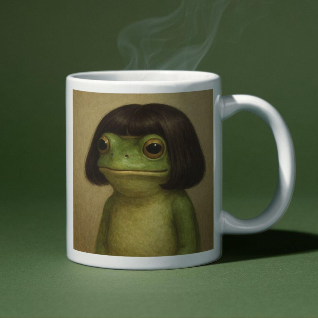 Silly Weirdcore Frog Mug, Frogs Lover Gifts, Funny Mugs for Women Men ...