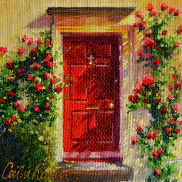 Red Door Print - Etsy