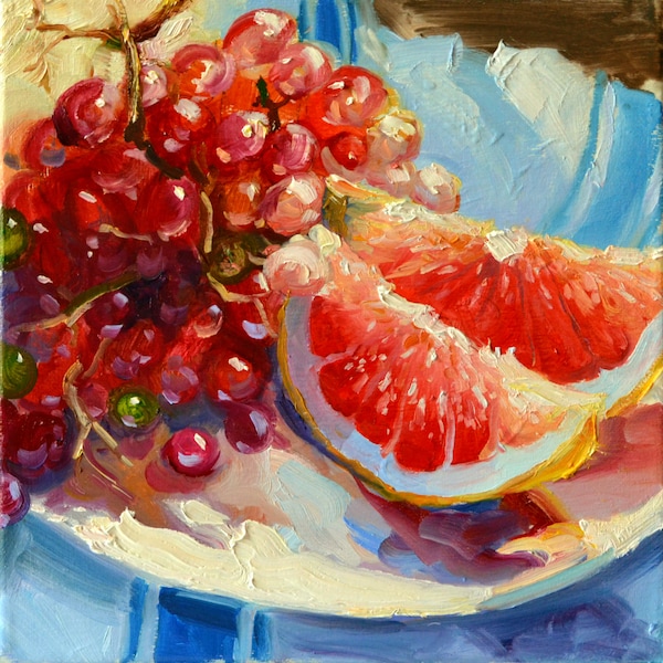 Grapefruit Painting - Etsy