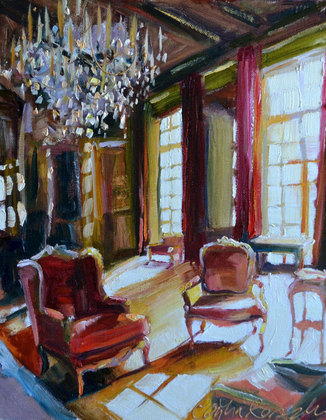 BARON DE RODE Art Print of an Original Oil Painting by Cecilia Rosslee ...