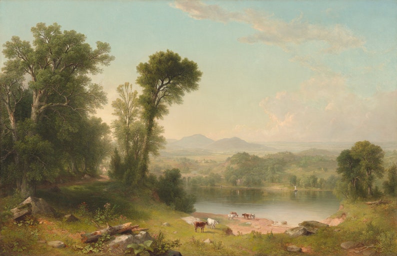 LANDSCAPE Printable Download Of PASTORAL LANDSCAPE Vintage - Etsy
