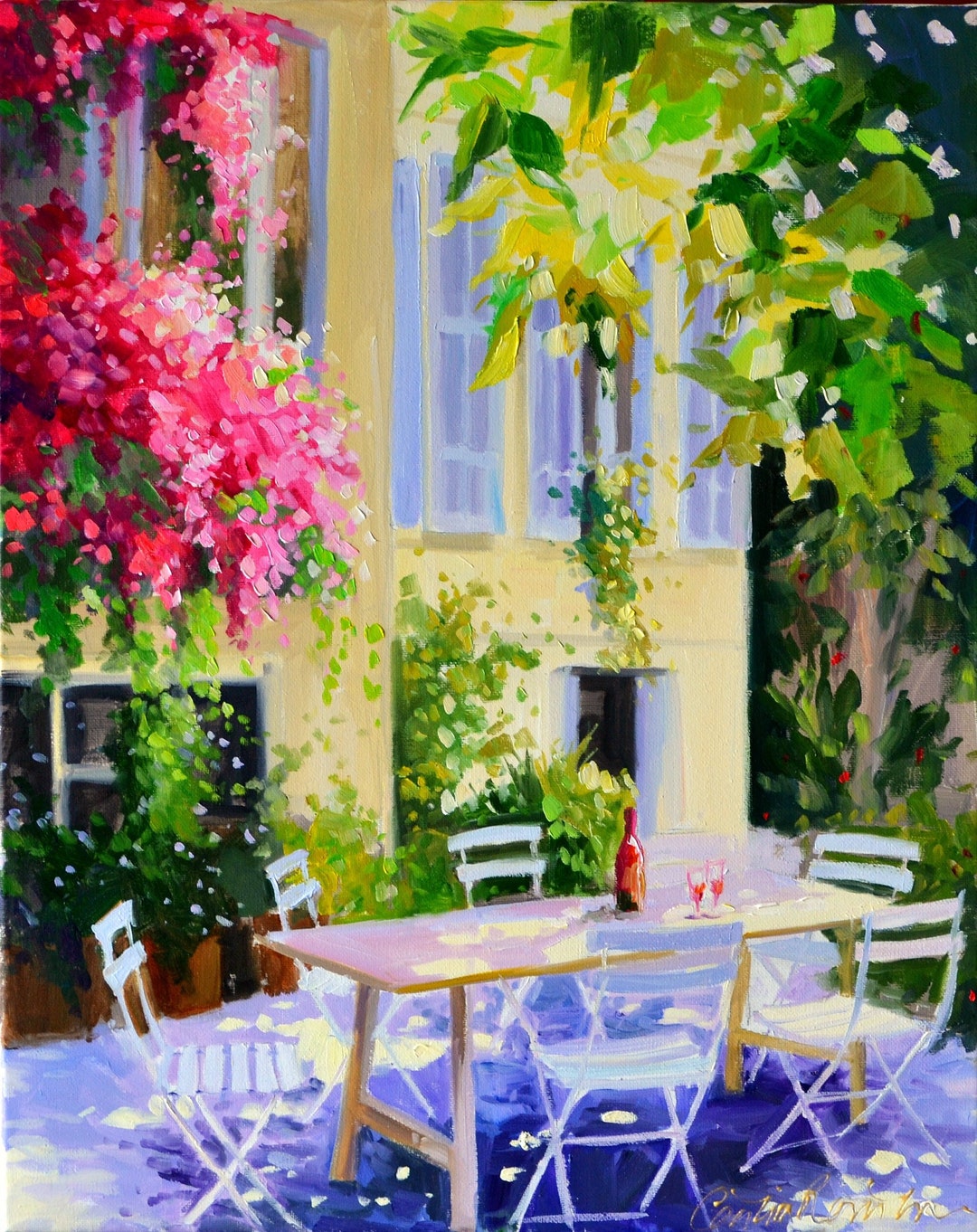 Print on Paper of Unique Garden Art for Housewarming Gift | JARDIN ...