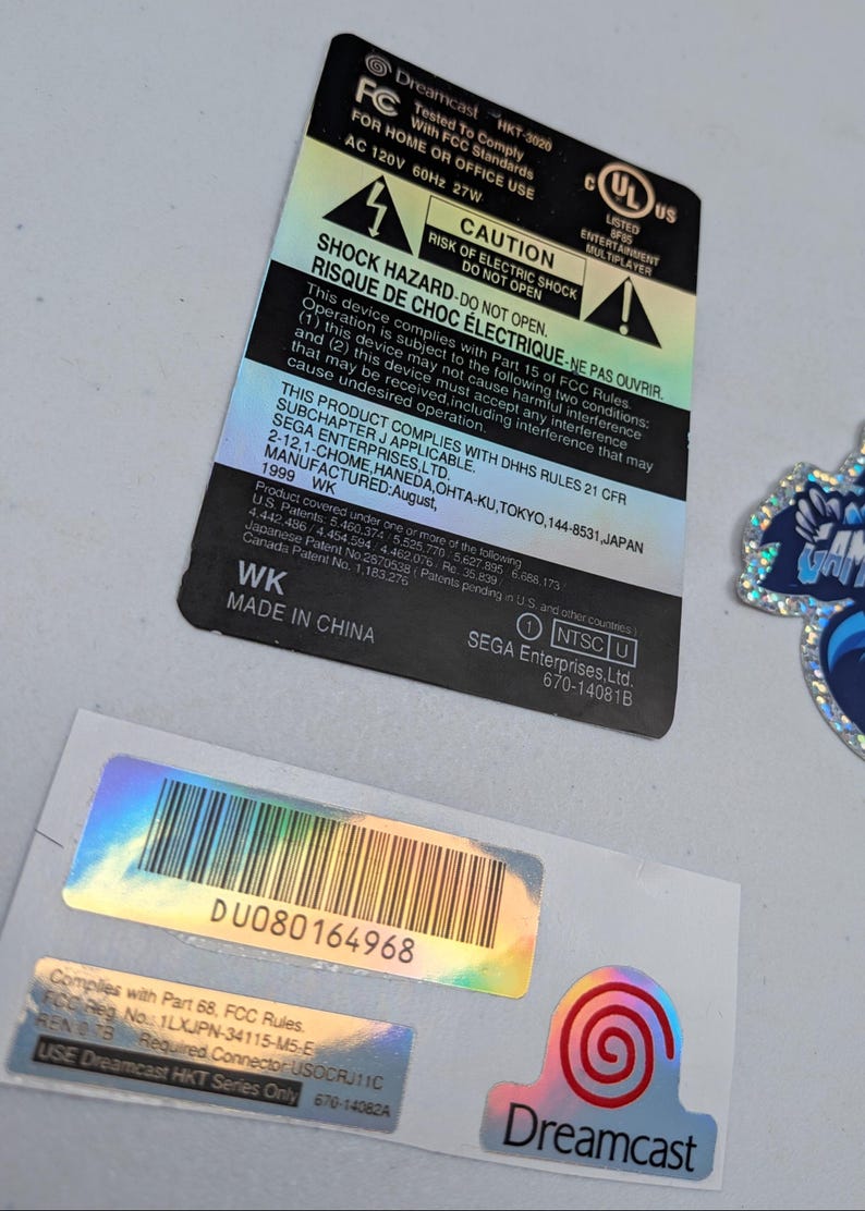 Sega Dreamcast VA1 Replacement Labels / Label - Etsy