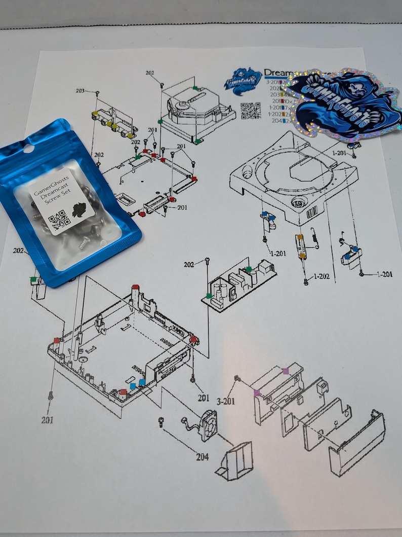 Sega Dreamcast - Complete New Screw Set - Etsy