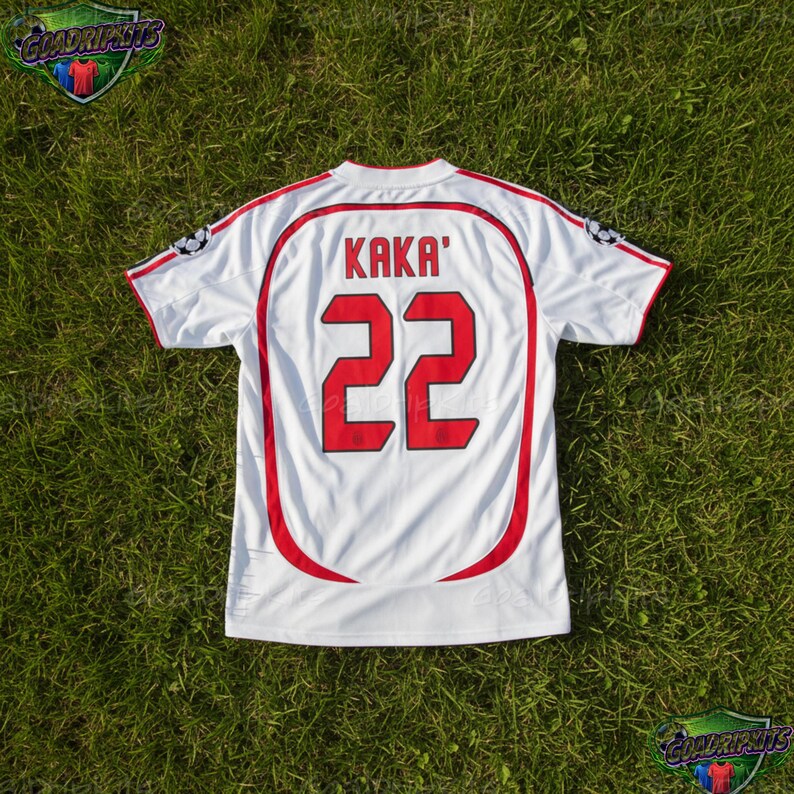 Kaka' 22 Retro 2000s Italian Club Style Soccer Jersey | #22 Style ...