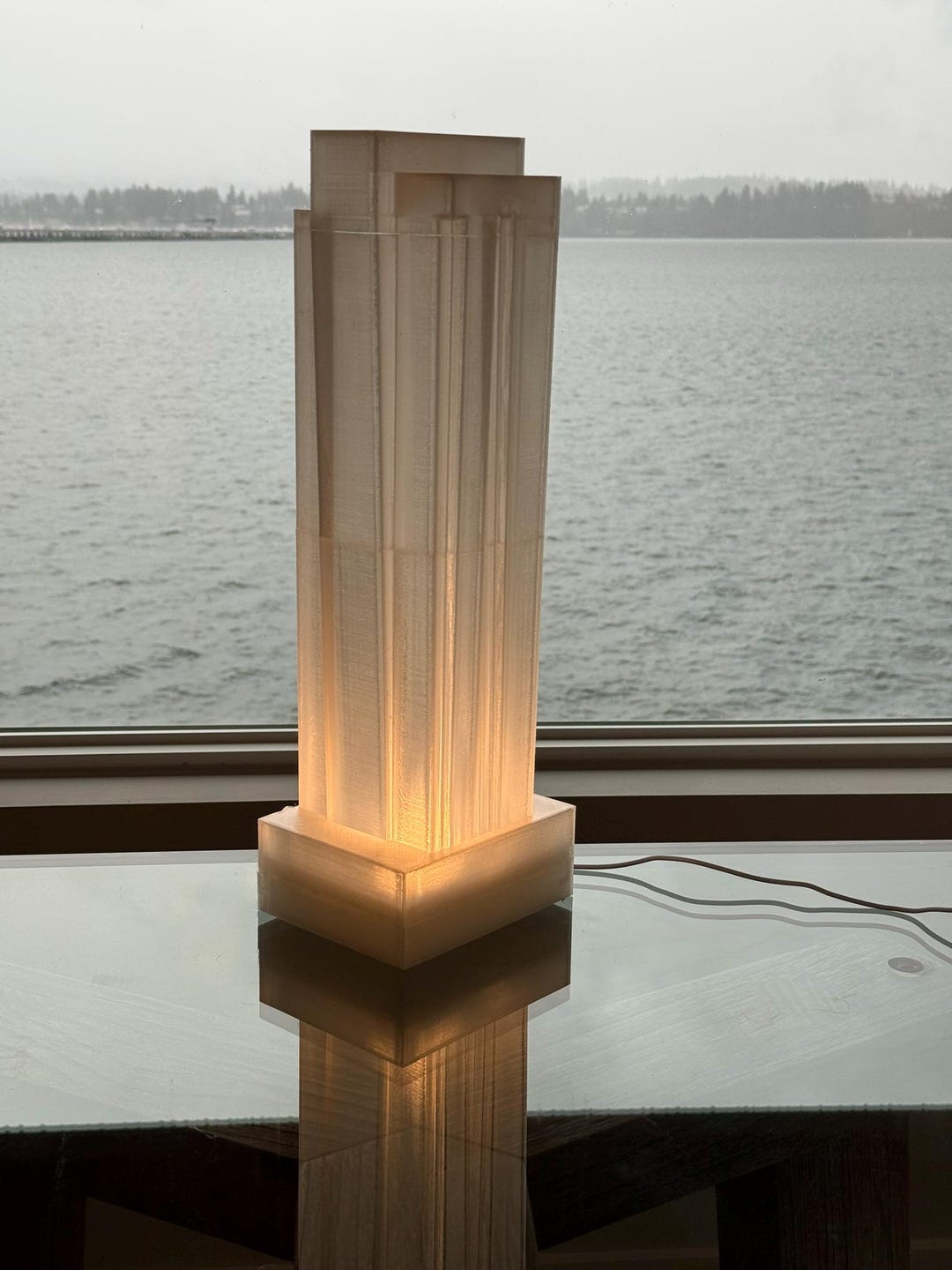 3D Printed Kinects Tower - Iconic Seattle Residential Skyscraper Model ...