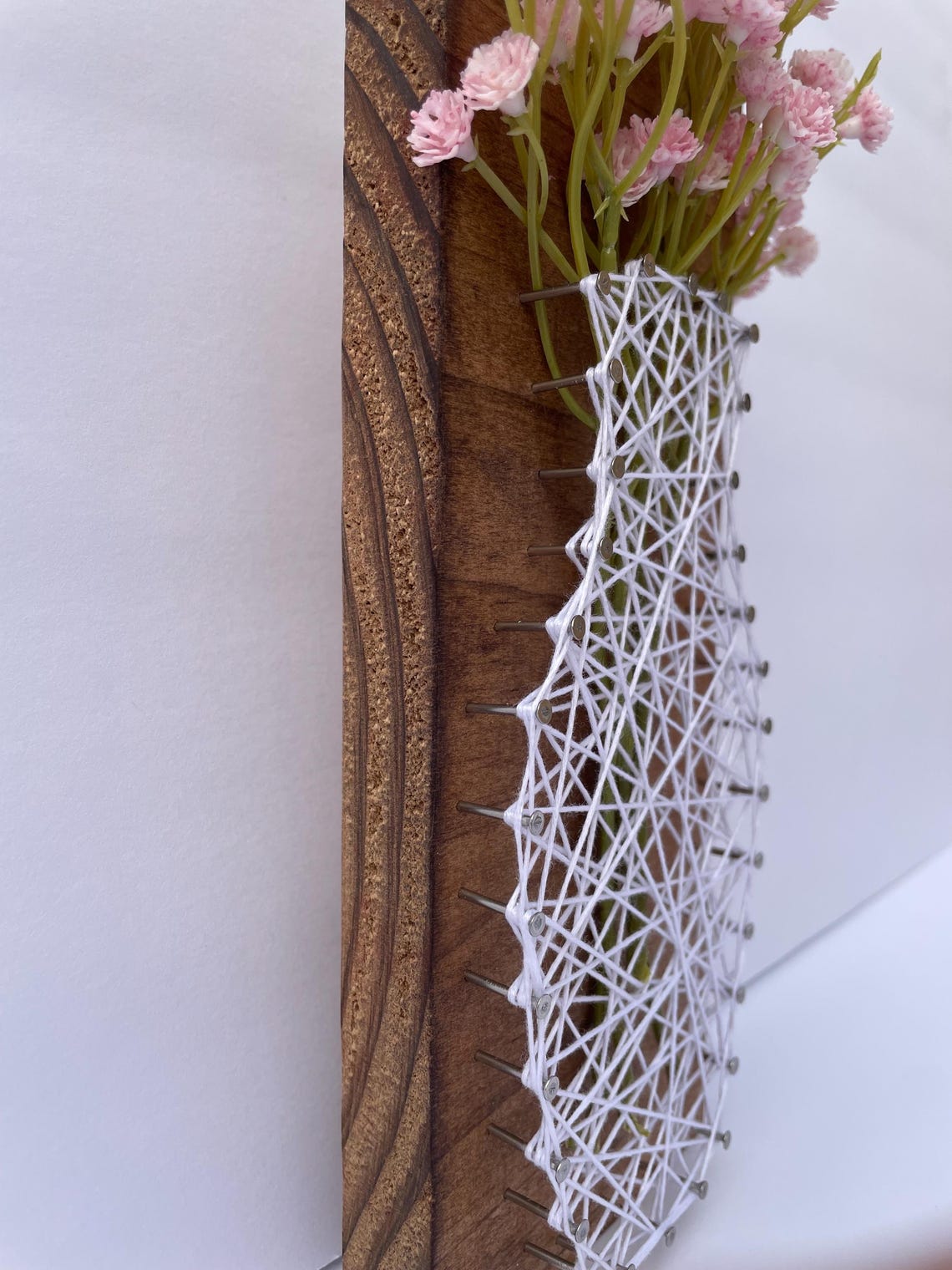 Floral Vase String Art | Handmade Wood Wall Decor | Nursery or Gift - Etsy