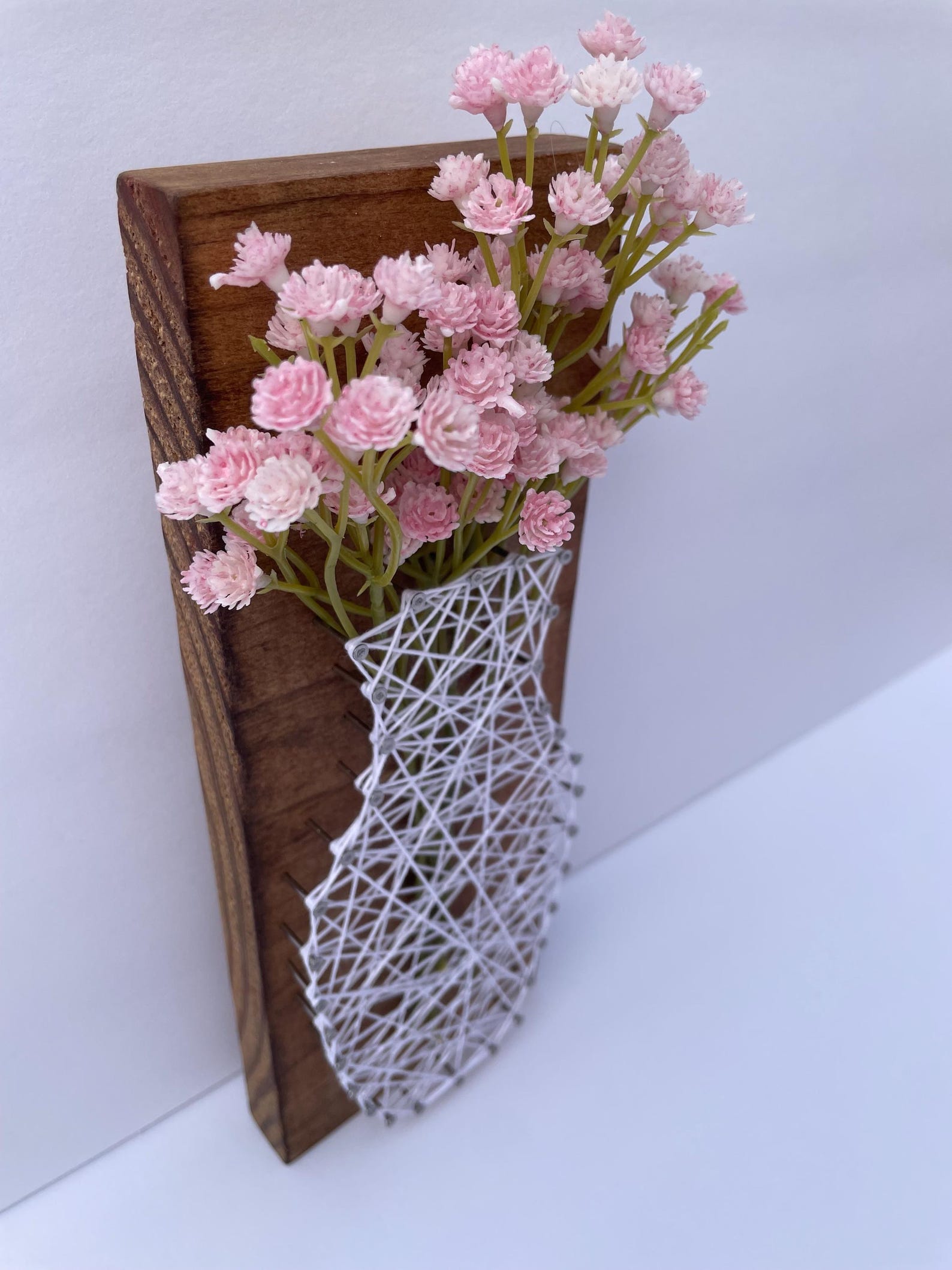 Floral Vase String Art | Handmade Wood Wall Decor | Nursery or Gift - Etsy