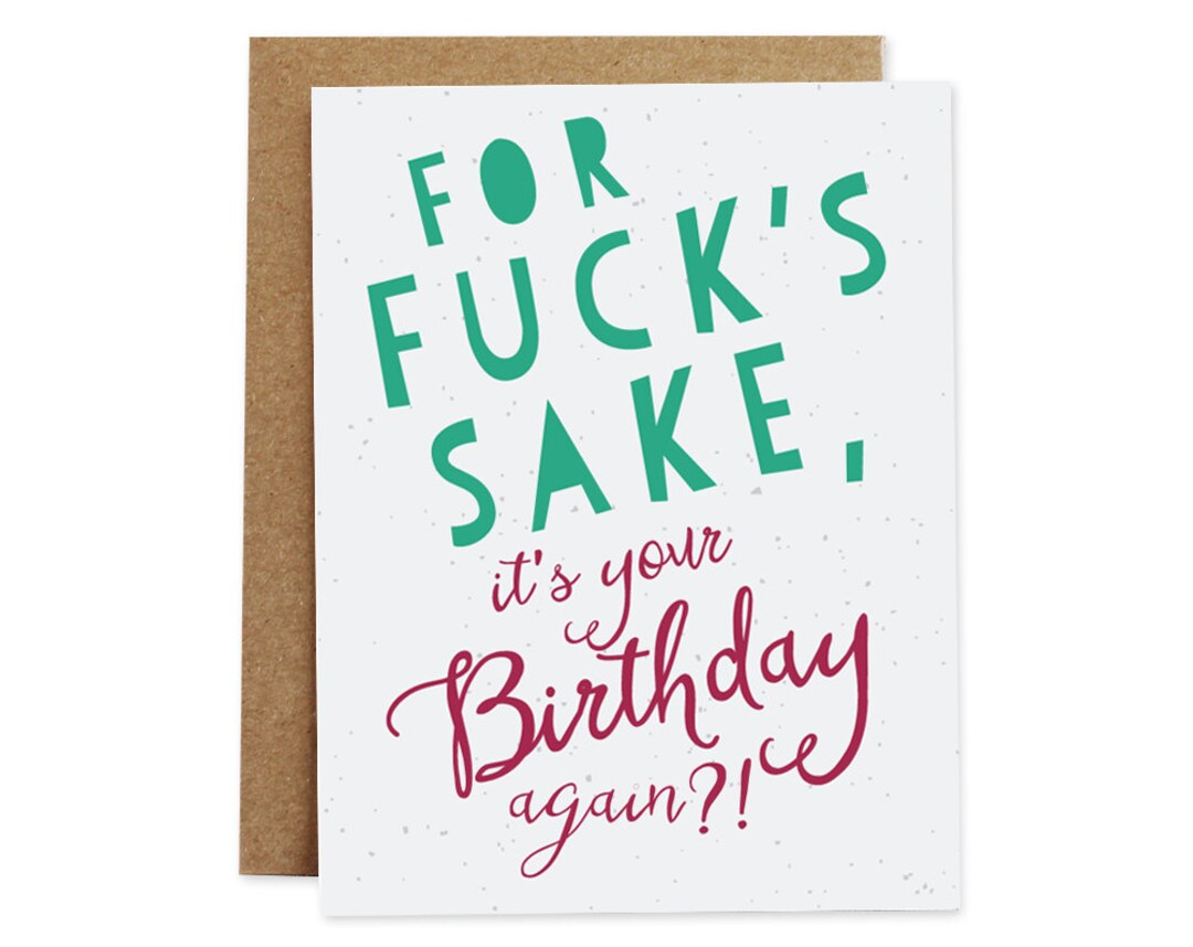 Funny Birthday Card Happy Birthday Card Birthday Card for - Etsy