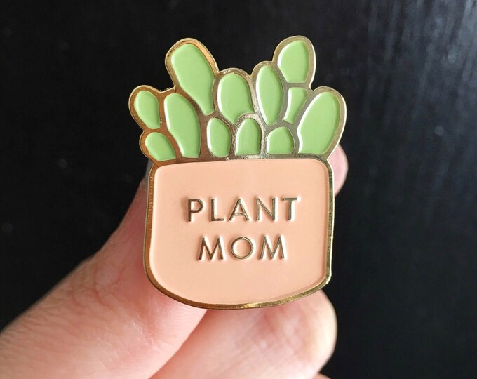 Plant Mom Pin, Plant Pin, Plant Lady Pin, Succulent Pin, Plant Lover ...