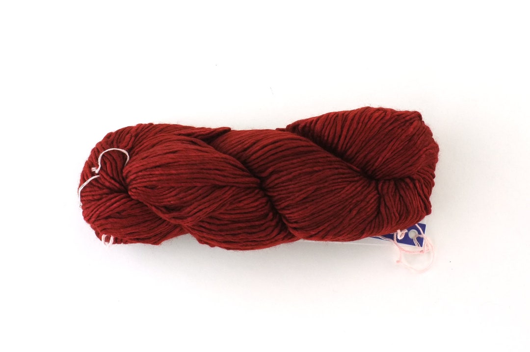 Malabrigo Worsted in Color Burgundy, #041, Merino Wool Aran Weight ...