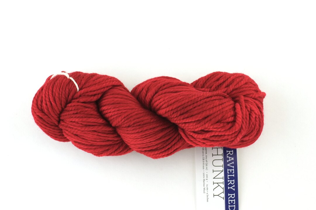 Malabrigo Chunky in Color Ravelry Red, Bulky Weight Merino Wool ...