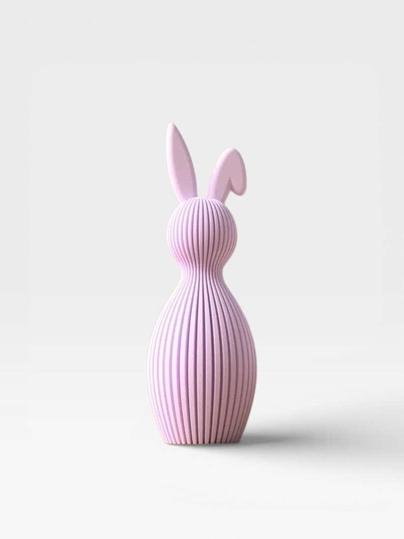 Modern Easter Bunny Figurine, Minimalist Folded Ear Table Decoration ...