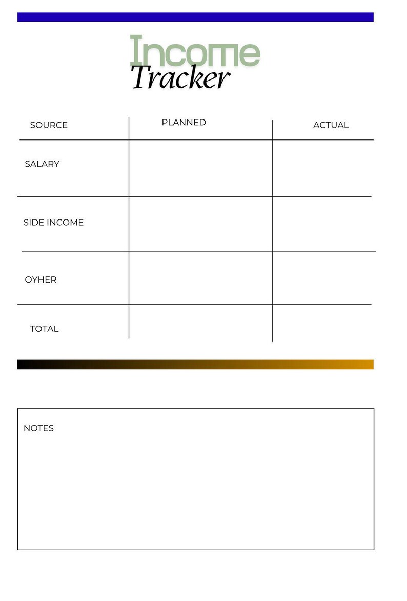 Monthly Budget Planner Printable | Expense Tracker PDF | Finance ...