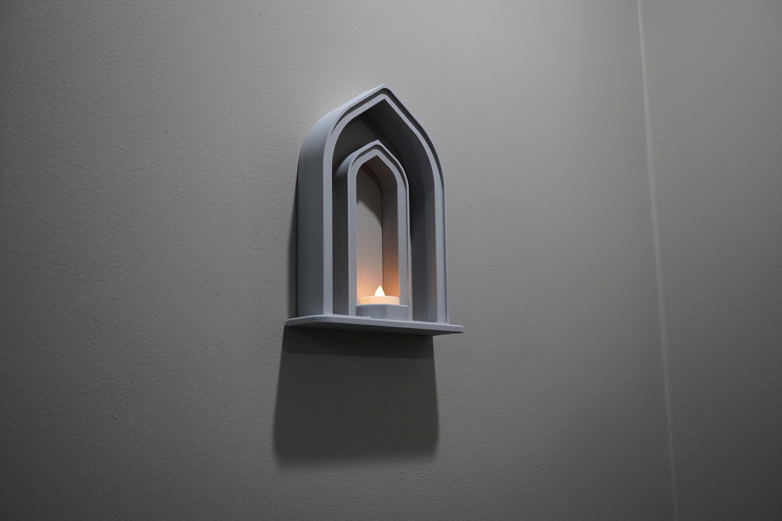 Modern Islamic Double Arch Tea Light | Mihrab Style Ramadan & Eid ...
