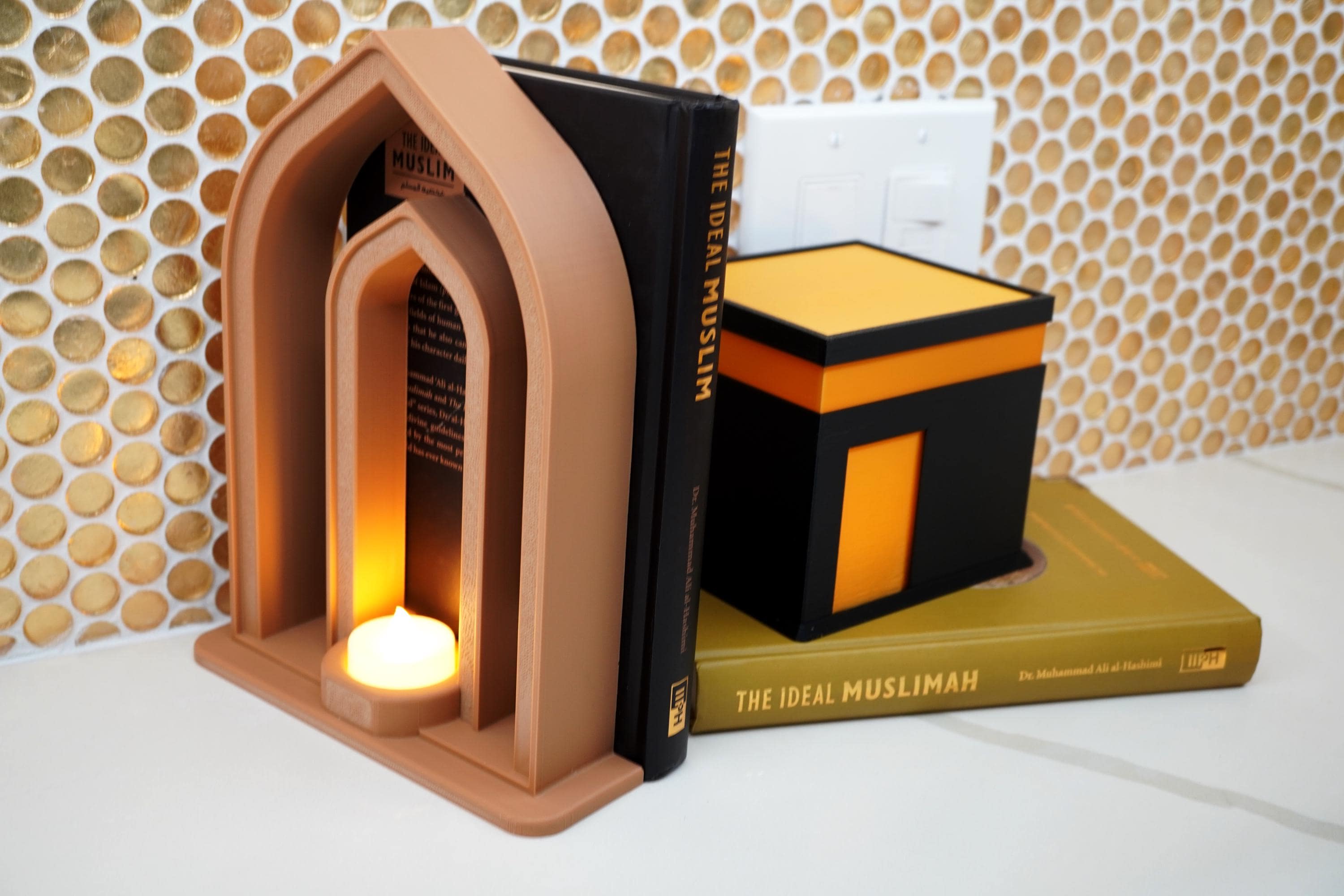 Modern Islamic Double Arch Tea Light | Mihrab Style Ramadan & Eid ...