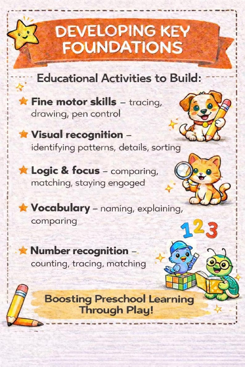 Montessori Preschool Activity Book | Ages 3 +, Alphabet, Numbers ...