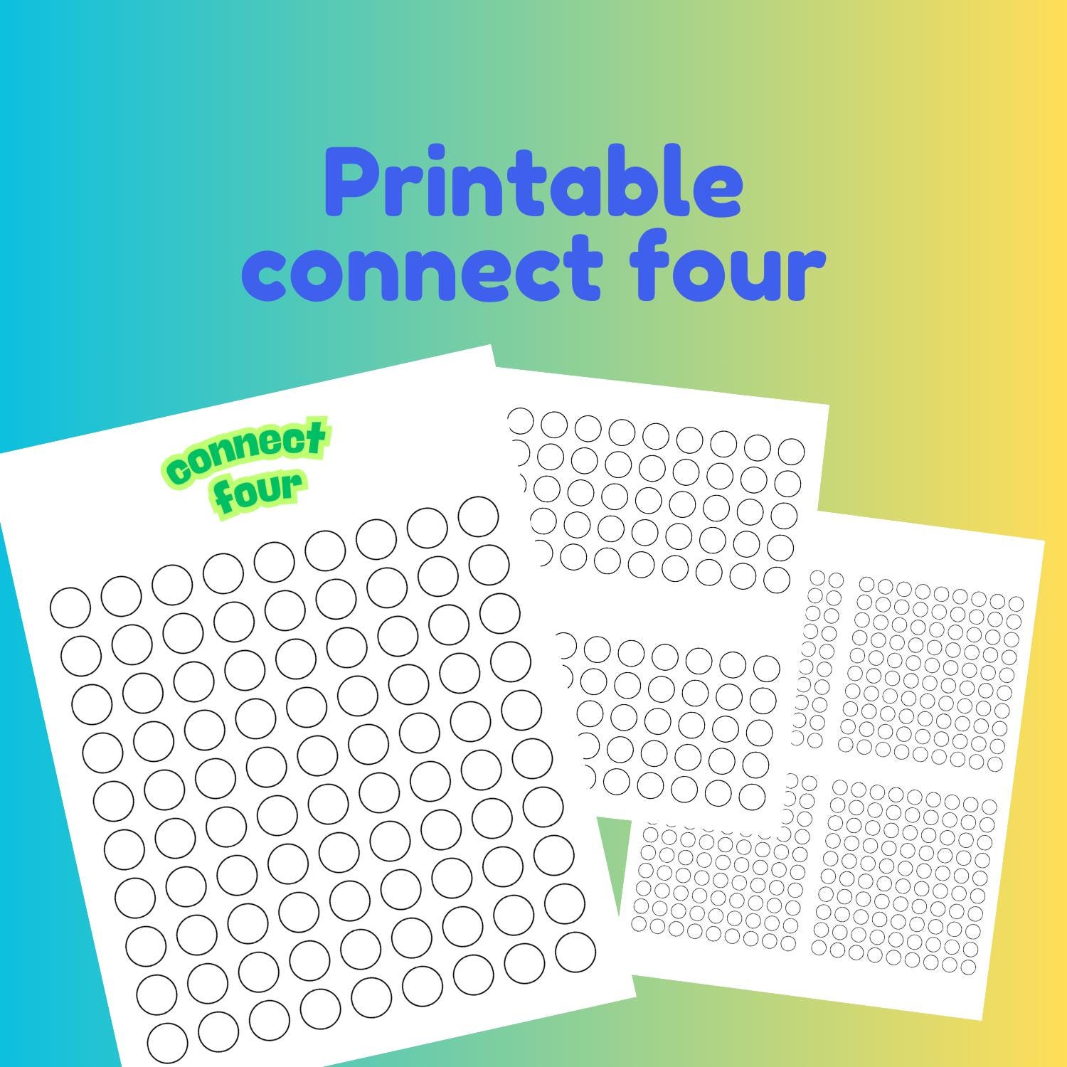 Connect 4 Board Printable