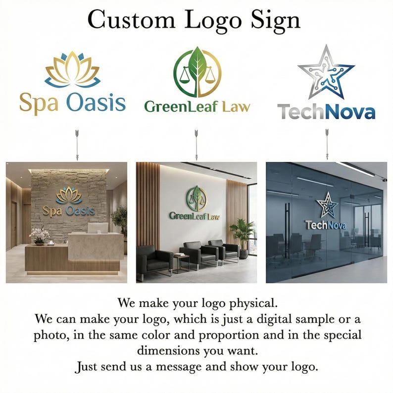 Custom Logo Sign for Business, Wooden Business Sign, Custom Made ...