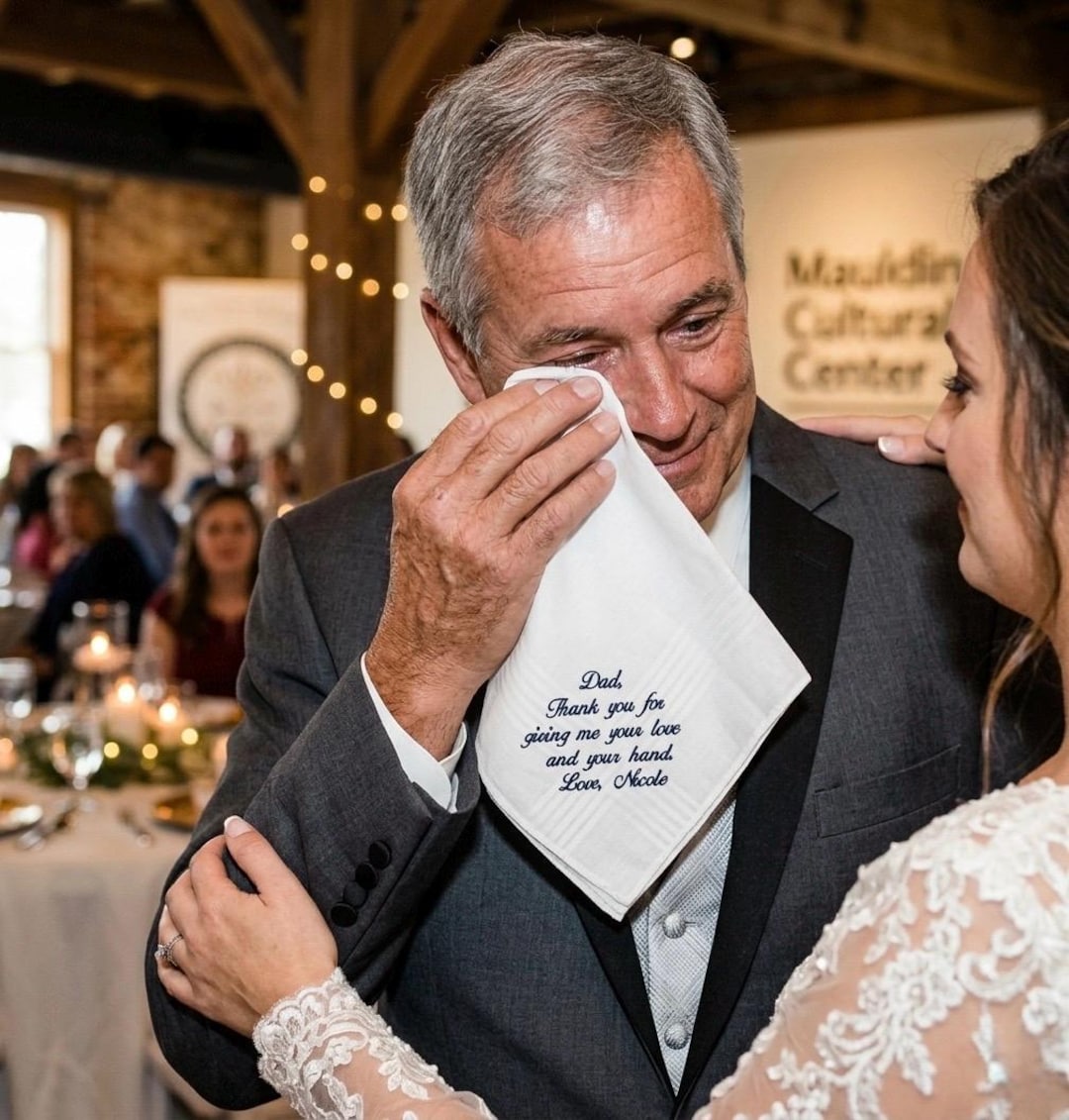 Personalized Handkerchief Custom Embroidered Hanky With Name, Initials ...